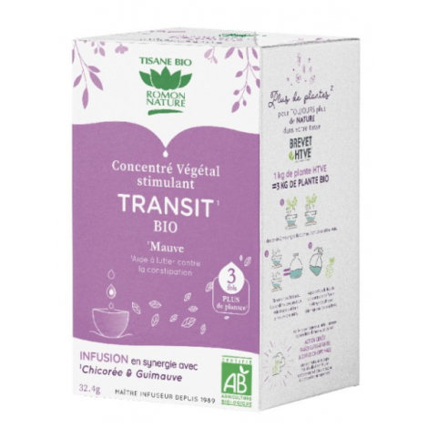 Romon Nature Tisane concentré végétal Transit Bio 18 sachets