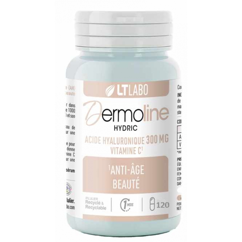 Dermoline Hydric surconcentré 120 capsules Acide Hyaluronique LT Labo